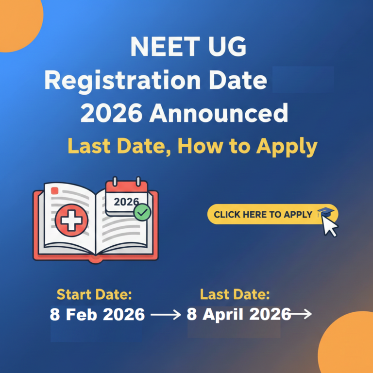NEET UG Registration Date 2026 Announced – Last Date, How to Apply ...