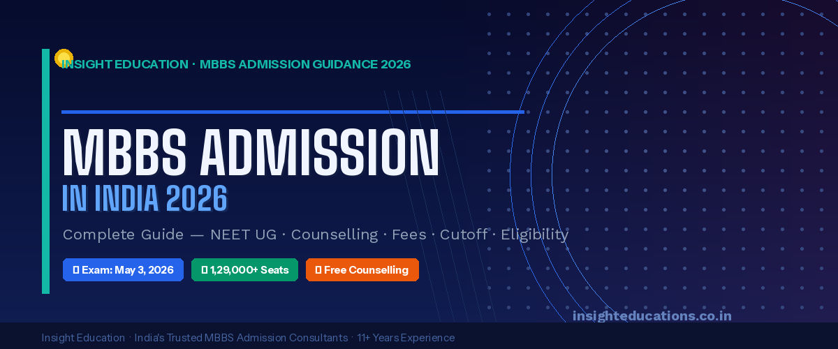 MBBS Admission 2026 in India — Complete Guide - Insights Education